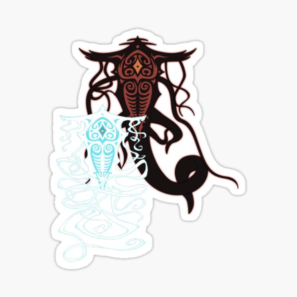 "Avatar Legend of Korra - Vaatu and Raava Spirits" Sticker for Sale by ...
