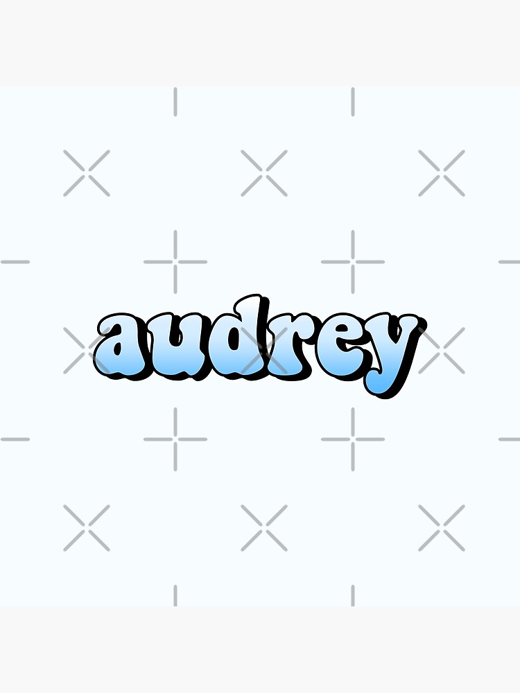 "aesthetic pastel blue gradient audrey name" Art Board Print for Sale ...