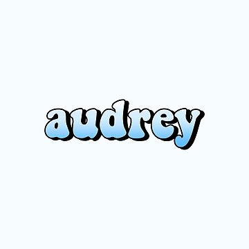 "aesthetic pastel blue gradient audrey name" Art Board Print for Sale ...