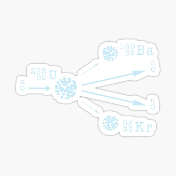 "Nuclear Power Fission Fusion Uranium Physics Energy Science" Sticker ...