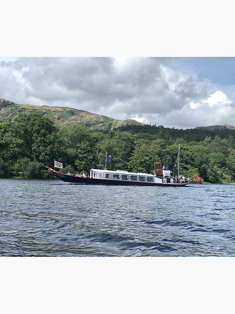 Coniston steam gondola on Coniston water Tapestry sold by Ian Page ...