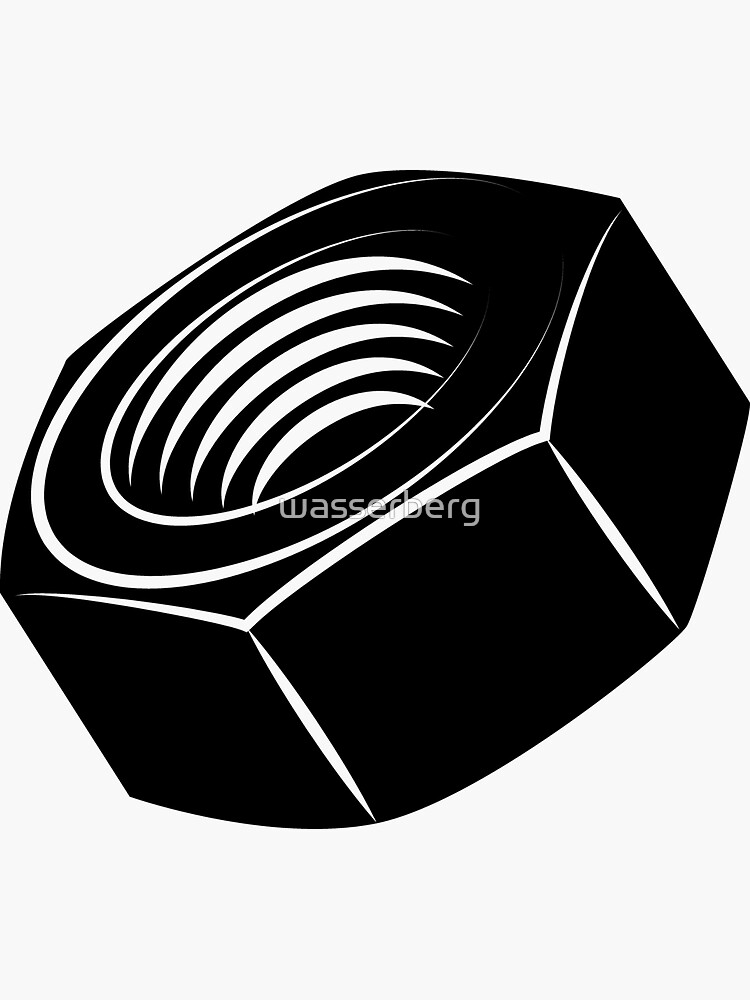 "NUTS AND BOLTS" Sticker for Sale by wasserberg | Redbubble