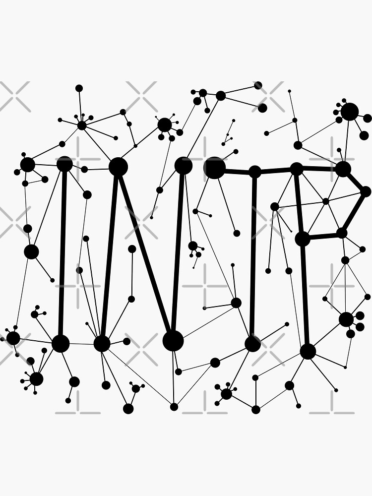 "INTP - Everything is Connected" Sticker by stormyfox | Redbubble
