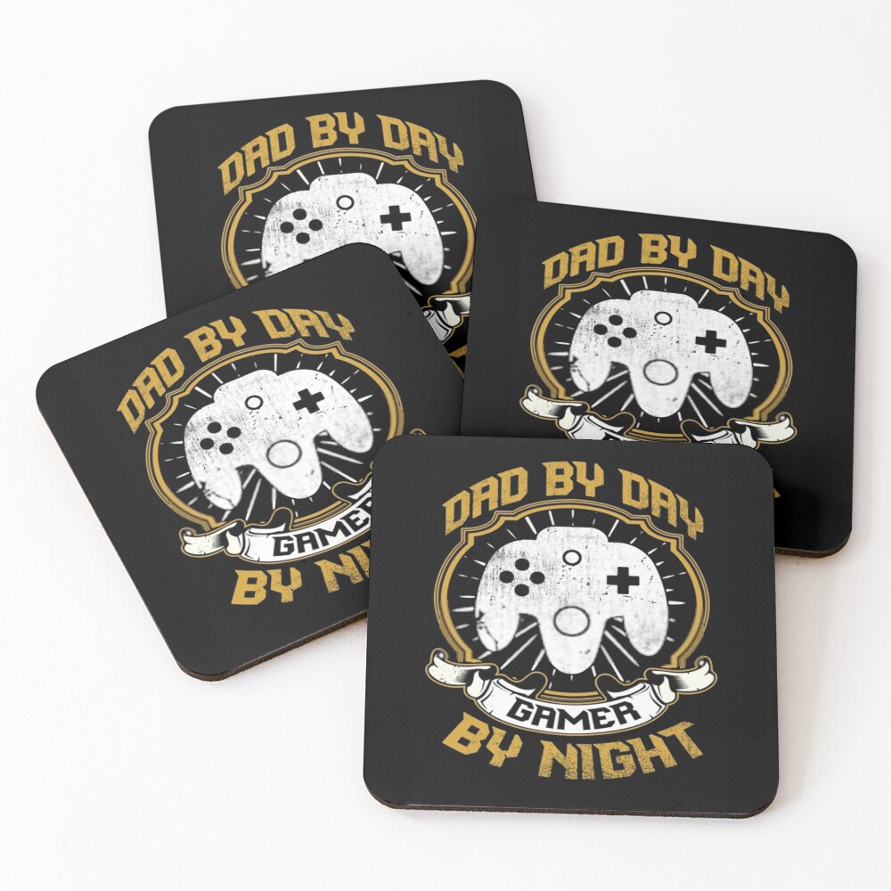 "Typical Gamer" Coasters (Set of 4) for Sale by GopinathDesigns | Redbubble