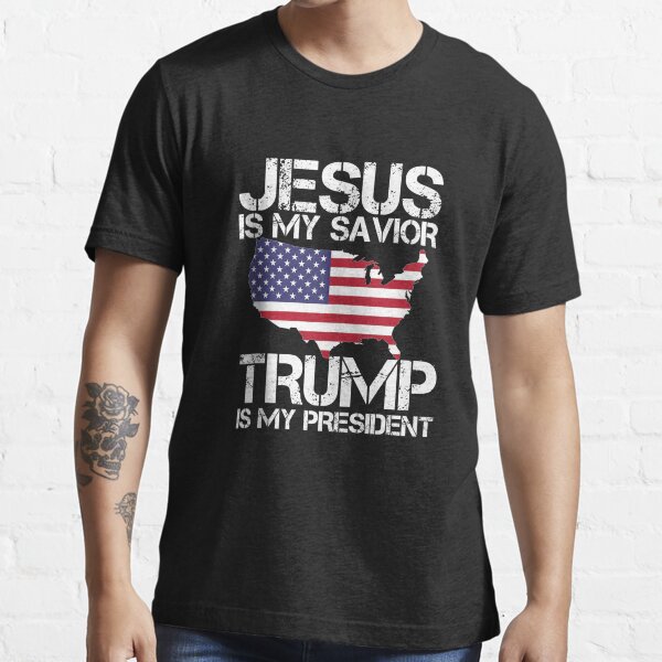 "Donald Trump 2020 Jesus and President Trump - Men" T-shirt for Sale by ...