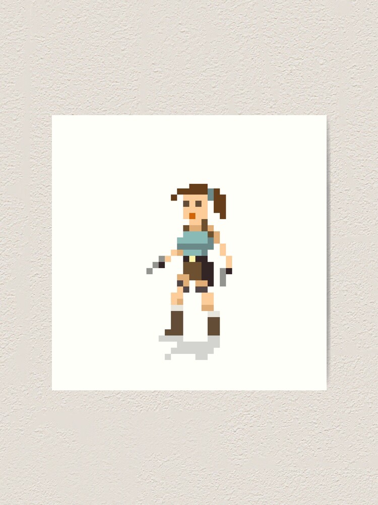 "Lara Croft Pixel Art" Art Print by ChillerTyp | Redbubble