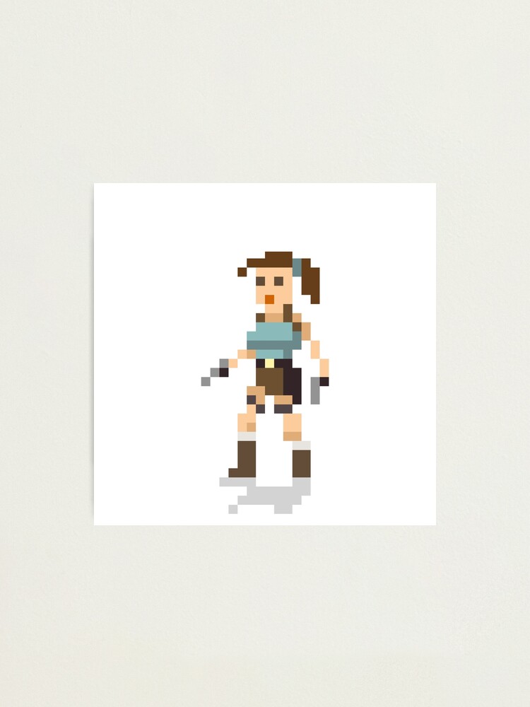 "Lara Croft Pixel Art" Photographic Print for Sale by ChillerTyp ...