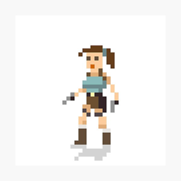 "Lara Croft Pixel Art" Photographic Print for Sale by ChillerTyp ...