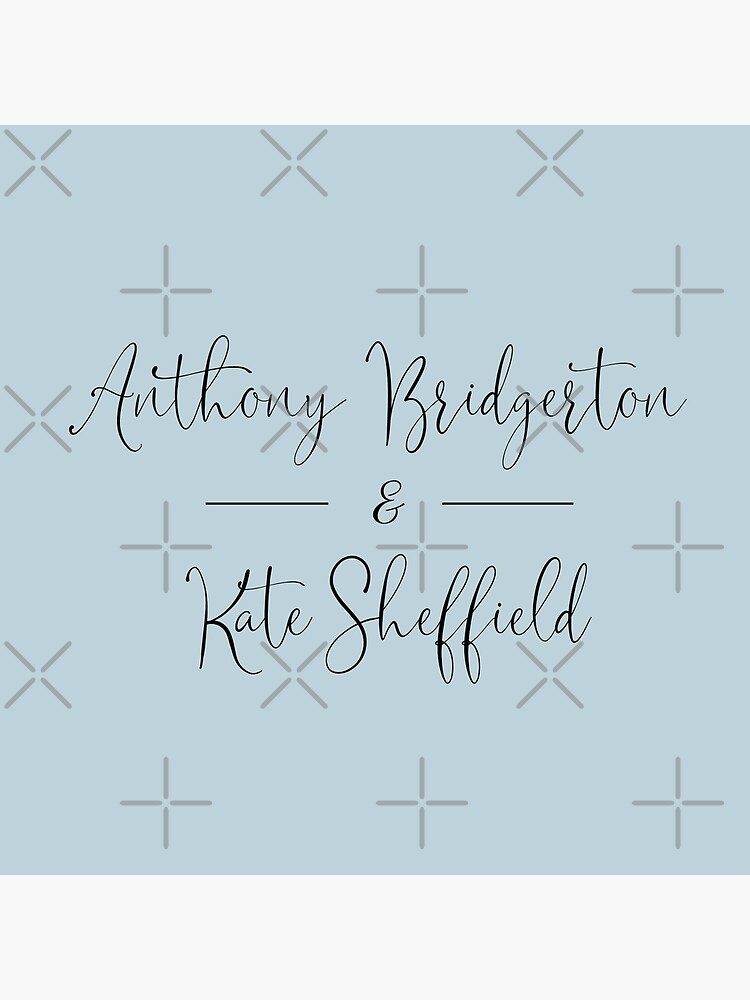 "Anthony Bridgerton & Kate Sheffield" Poster for Sale by ...