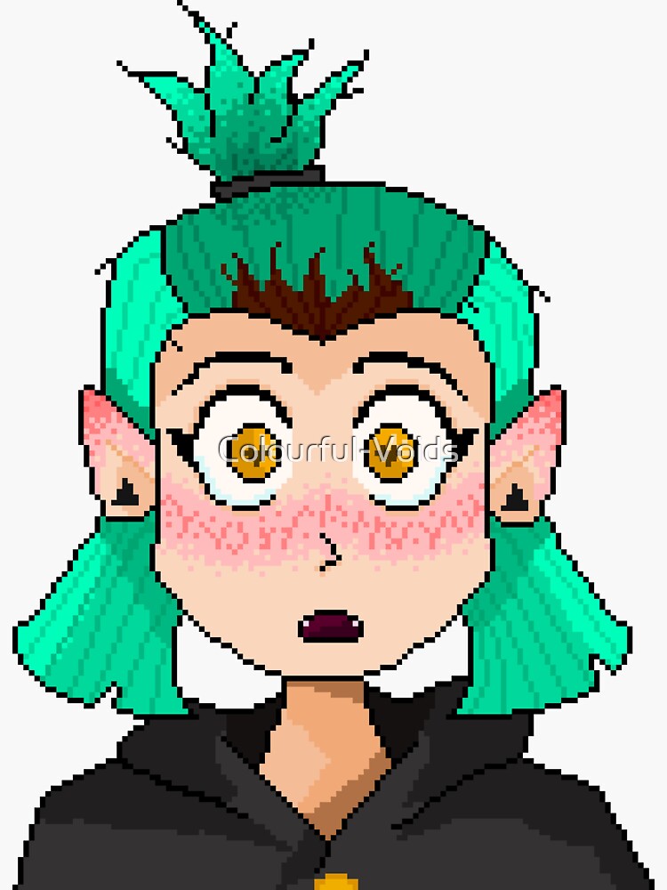 "Amity Blight Blush Pixel Art " Sticker for Sale by Colourful-Voids | Redbubble