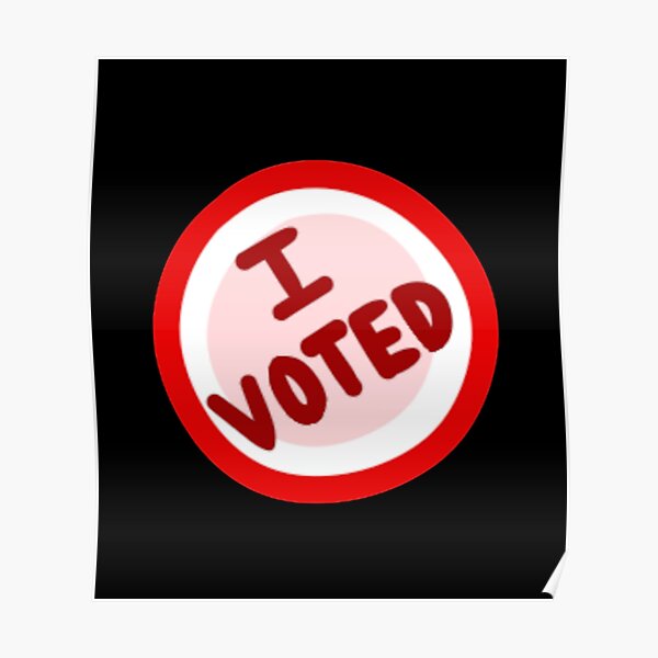 "Among Us I Voted" Poster by ShopEssentials | Redbubble