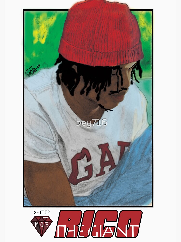 "Rico THE GIANT Portrait color" Sticker for Sale by bey716 | Redbubble