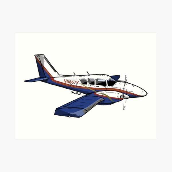"Piper Aztec N6867Y" Art Print for Sale by Statepallets | Redbubble