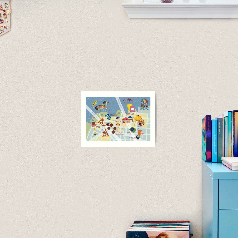 "Map of Dumbo Brooklyn New York" Art Print for Sale by belcie | Redbubble