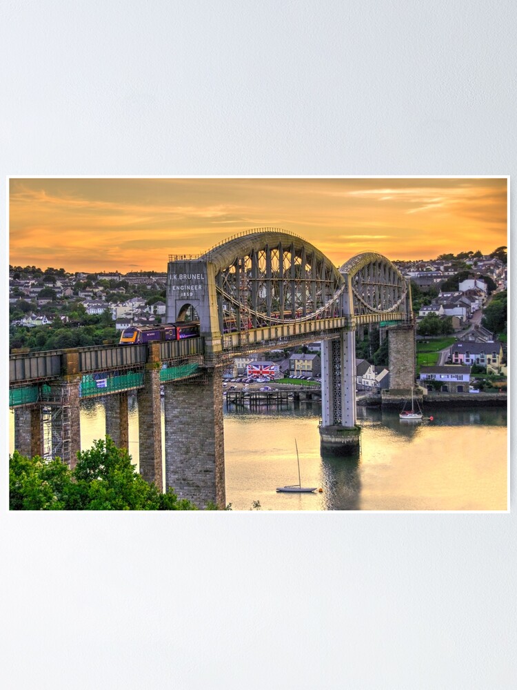 "Royal Albert Bridge" Poster by hawkie | Redbubble