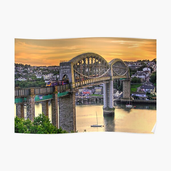 "Royal Albert Bridge" Poster by hawkie | Redbubble