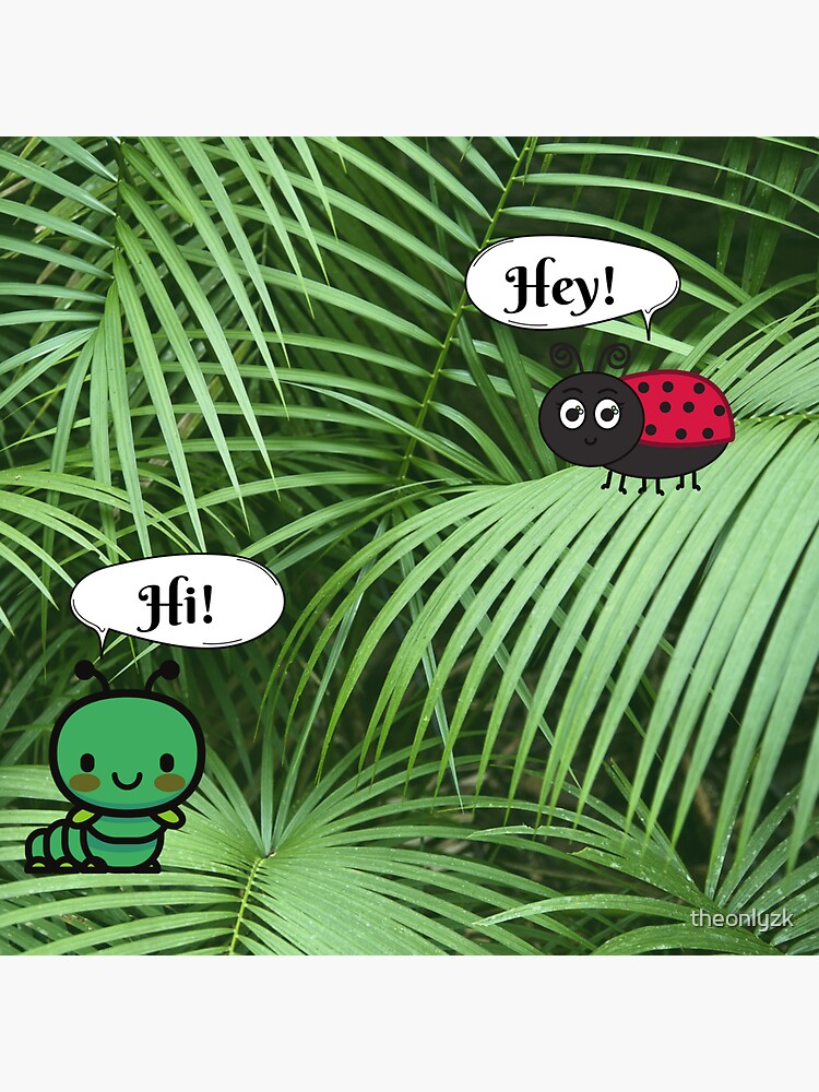 "Talking insects!" Sticker for Sale by theonlyzk | Redbubble