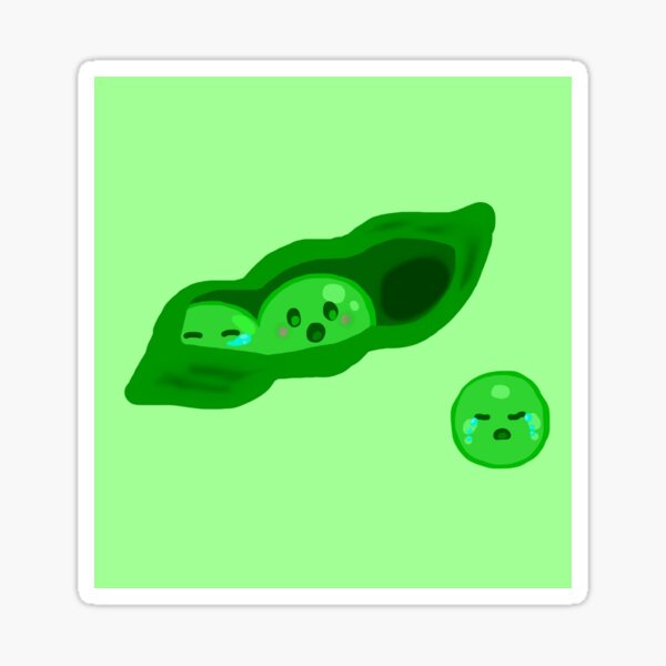 "Two peas in a pod" Sticker for Sale by Ponymc123 | Redbubble