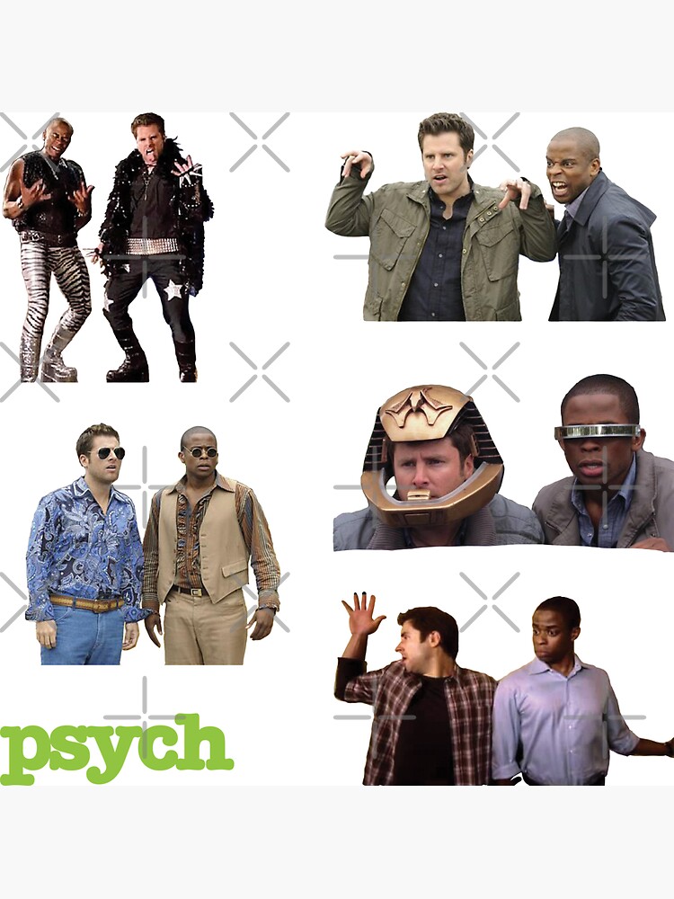 "psych sticker pack the sequal!" Magnet for Sale by morannewebb | Redbubble