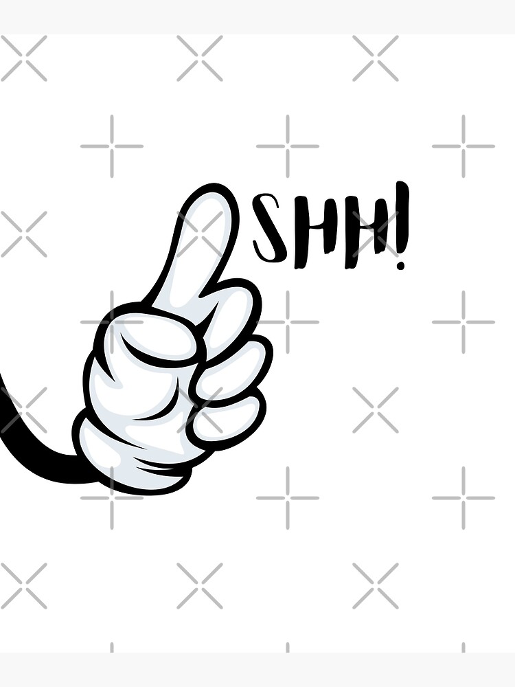 "Shh!" Poster for Sale by EmotionArt | Redbubble