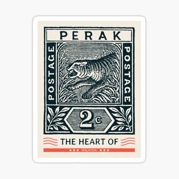 "PERAK - HEART OF MALAYSIA" Sticker for Sale by FameuxDesigns | Redbubble