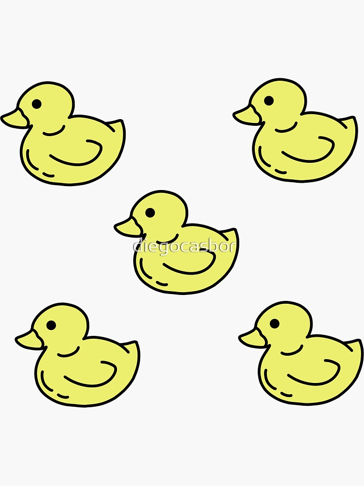 "Ducks sticker pack" Sticker for Sale by diegocasbor | Redbubble