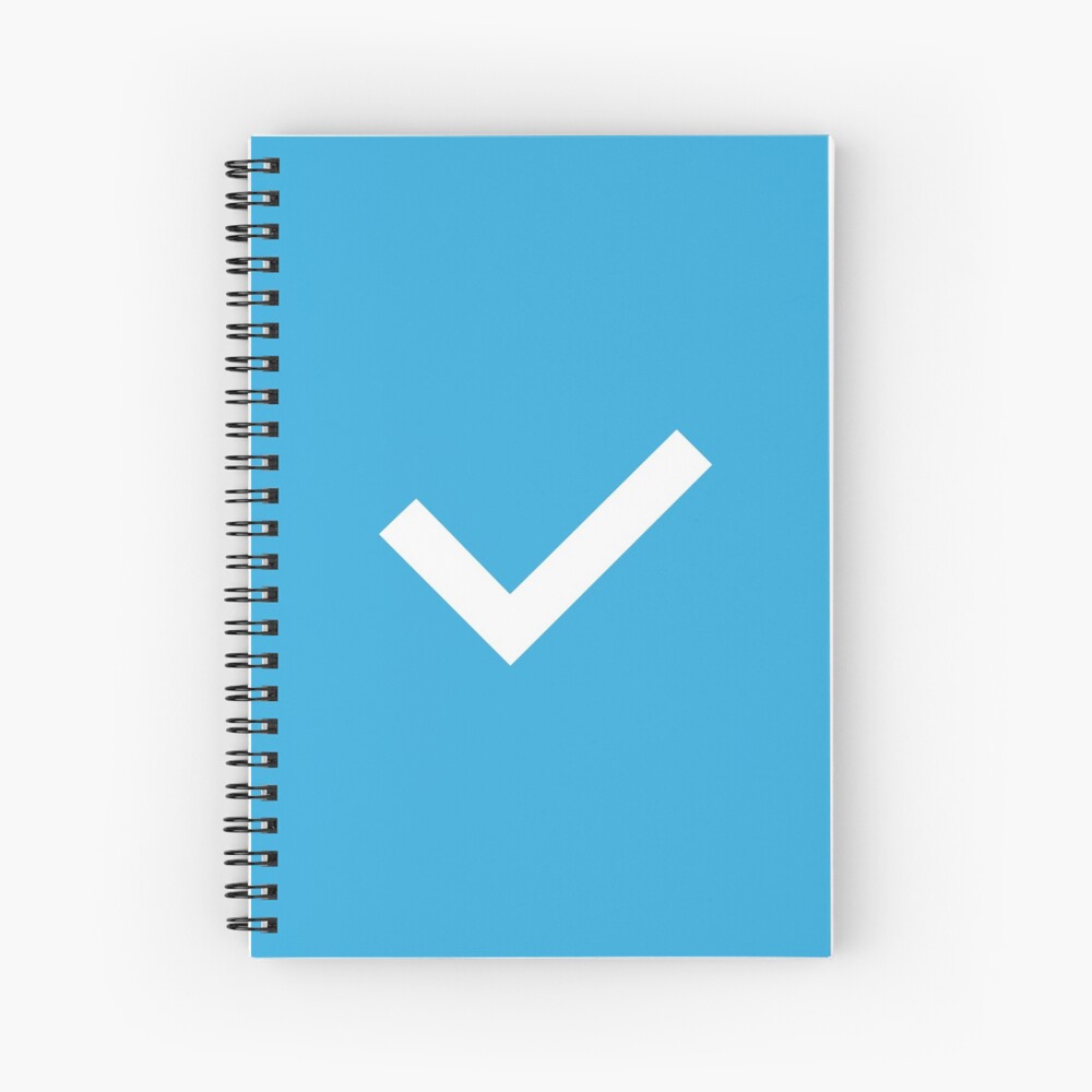 "Checkbox (Done)" Spiral Notebook for Sale by Notionware | Redbubble