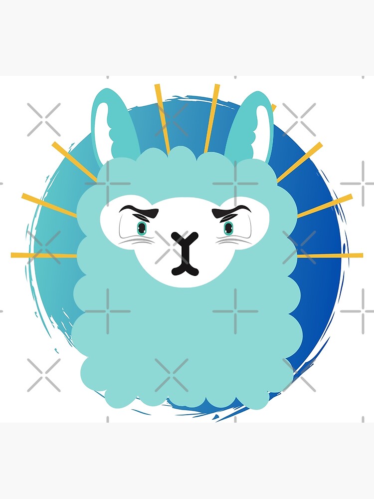 "Angry Llama Original" Poster by NuWorldDesigns | Redbubble