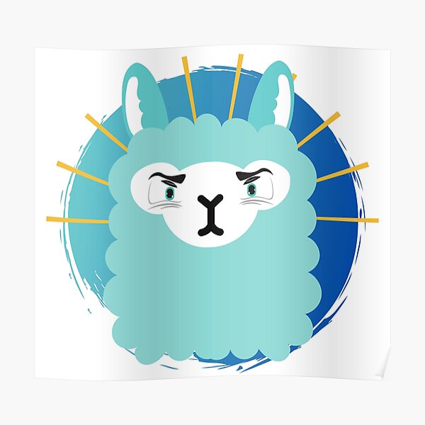 "Angry Llama Original" Poster by NuWorldDesigns | Redbubble