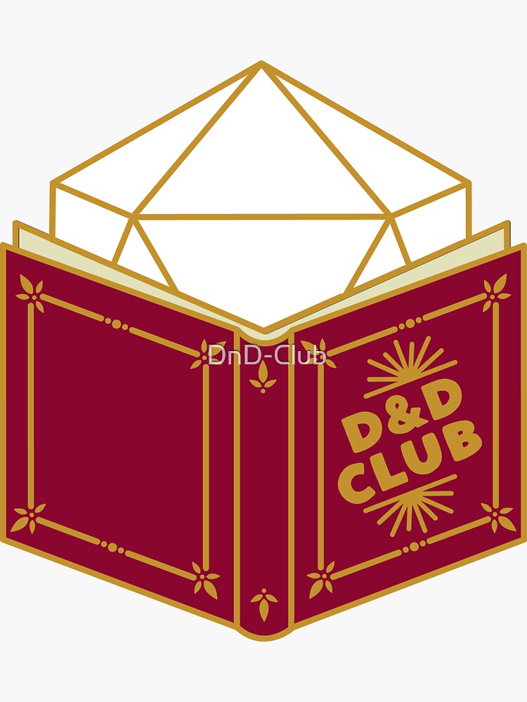 Pegatina «Emblema del Club D&D» de DnD-Club | Redbubble