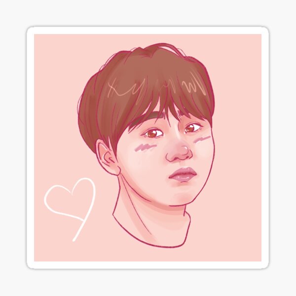 "Boo Seungkwan Pout" Sticker by ArianeScribbles | Redbubble