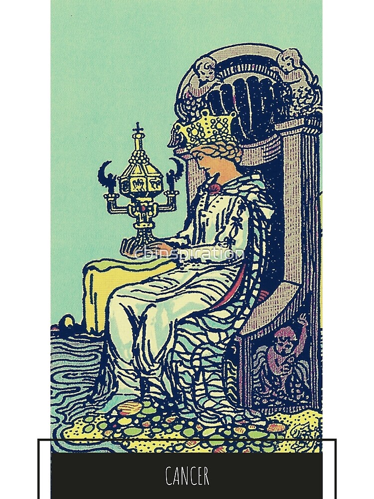"Cancer, Queen of Cups Tarot " Poster for Sale by cbinspiration | Redbubble