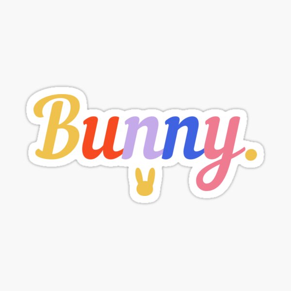 "Bunny" Sticker for Sale by blazikin | Redbubble