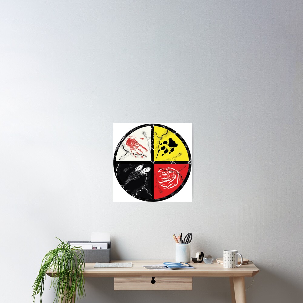 "Native American-medicine wheel" Poster for Sale by nativeStor | Redbubble