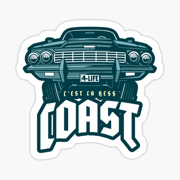 "HESS COAST" Sticker for Sale by AllEyesOnTee | Redbubble