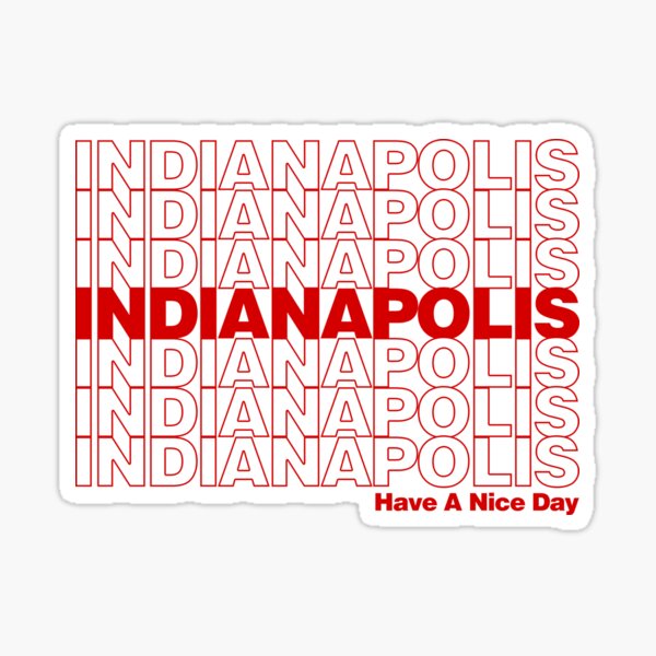 "Indianapolis" Sticker by designsheaven | Redbubble
