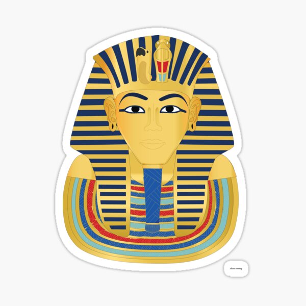 "King Tutankhamun" Sticker by shaneec | Redbubble