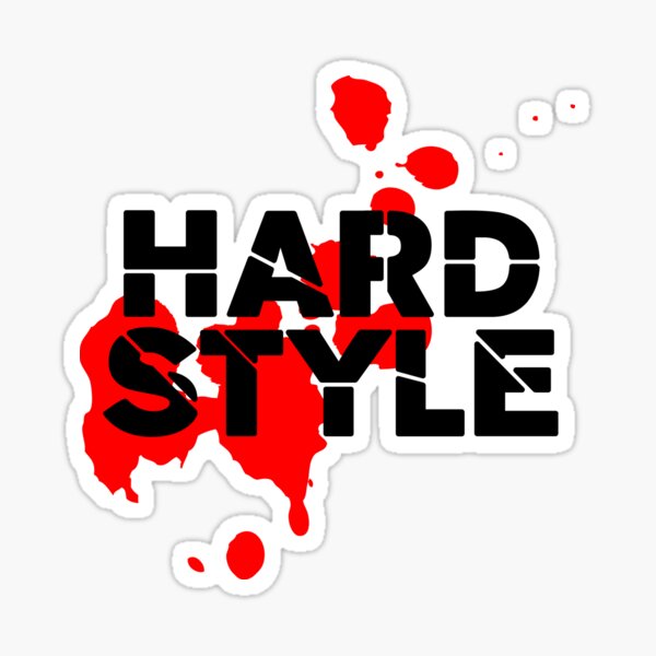 "Hardstyle Splatter Music Quote" Sticker for Sale by quarantine81 ...