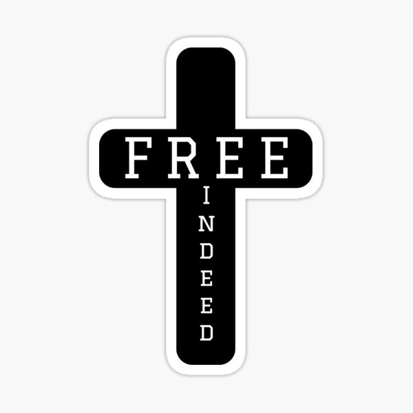 "Free Indeed" Sticker by IamSapphire876 | Redbubble
