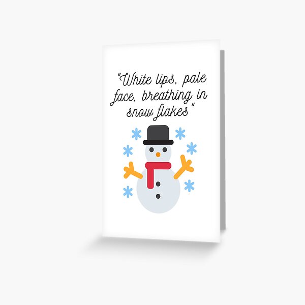 "Ed Snowman" Greeting Card for Sale by Plastic-Whistle | Redbubble