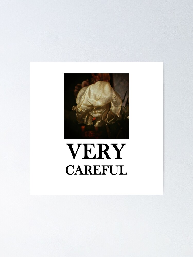 "VERY CAREFUL FLOWER" Poster for Sale by magicarrows | Redbubble