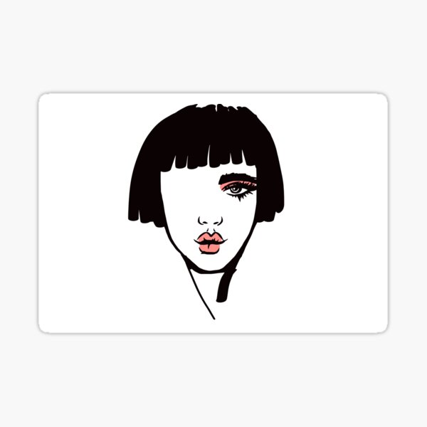 Beautiful Face Of A Girl Stickers | Redbubble
