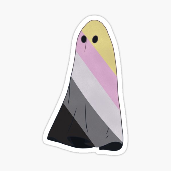 "Queerplatonic Pride Ghost" Sticker for Sale by AceLlama | Redbubble