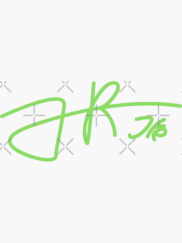 "GOT7 JINYOUNG SIGNATURE" Sticker for Sale by velvetmoonlab | Redbubble
