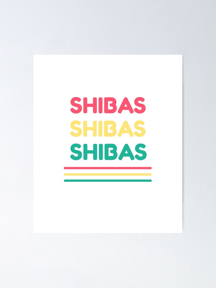 "Shibas Tri-Color" Poster by Shiba-Inu-Tess | Redbubble