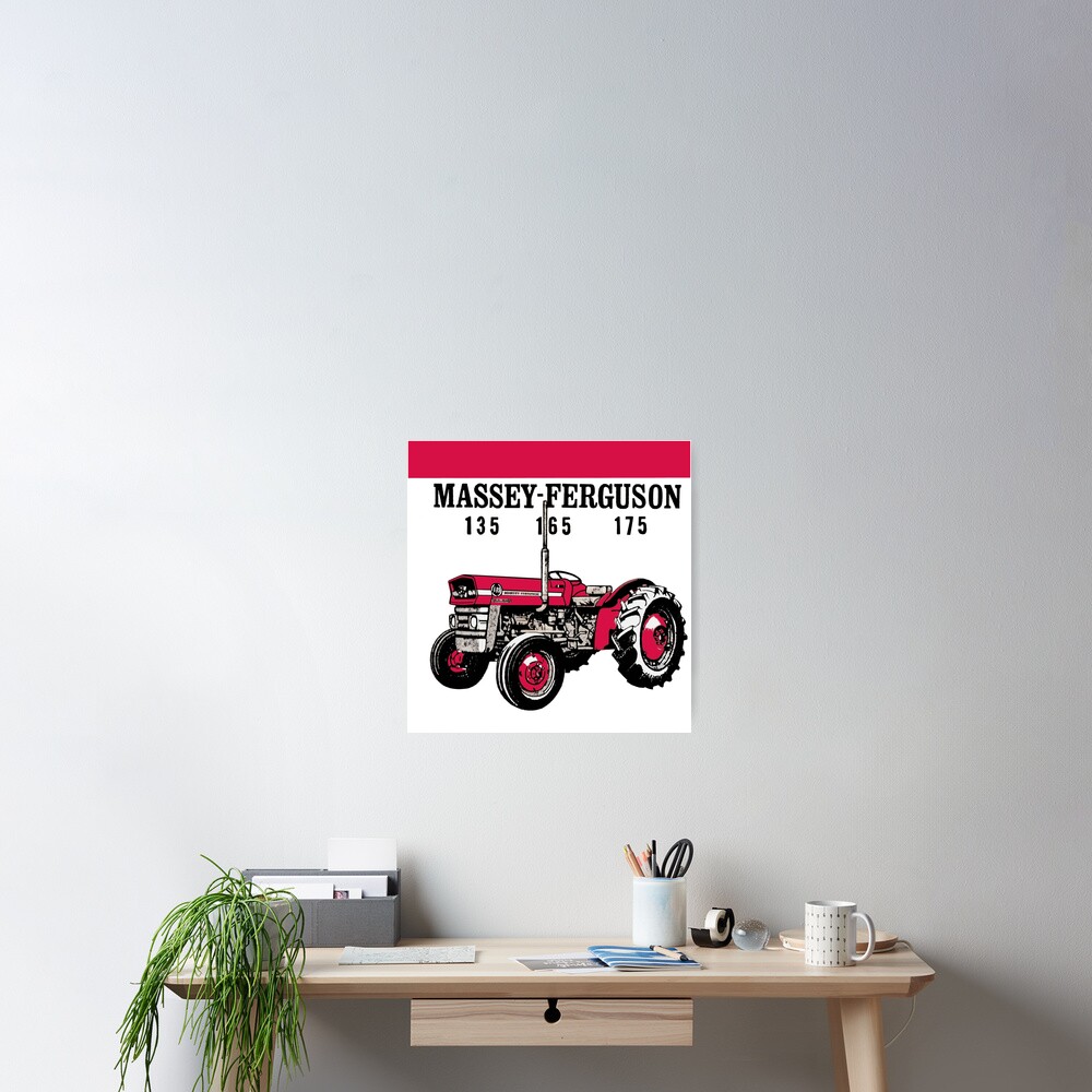 Poster « Tracteur Massey-Ferguson 135165175 », par Retrostickersnz ...
