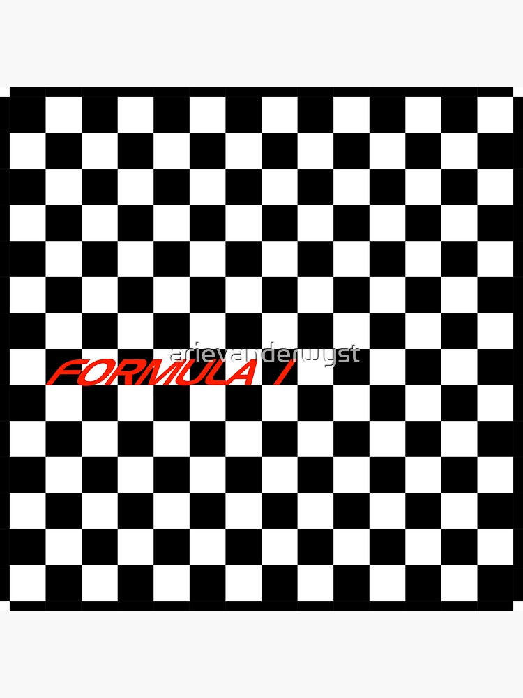 "F1 Checkered Flag" Sticker by arievanderwyst | Redbubble