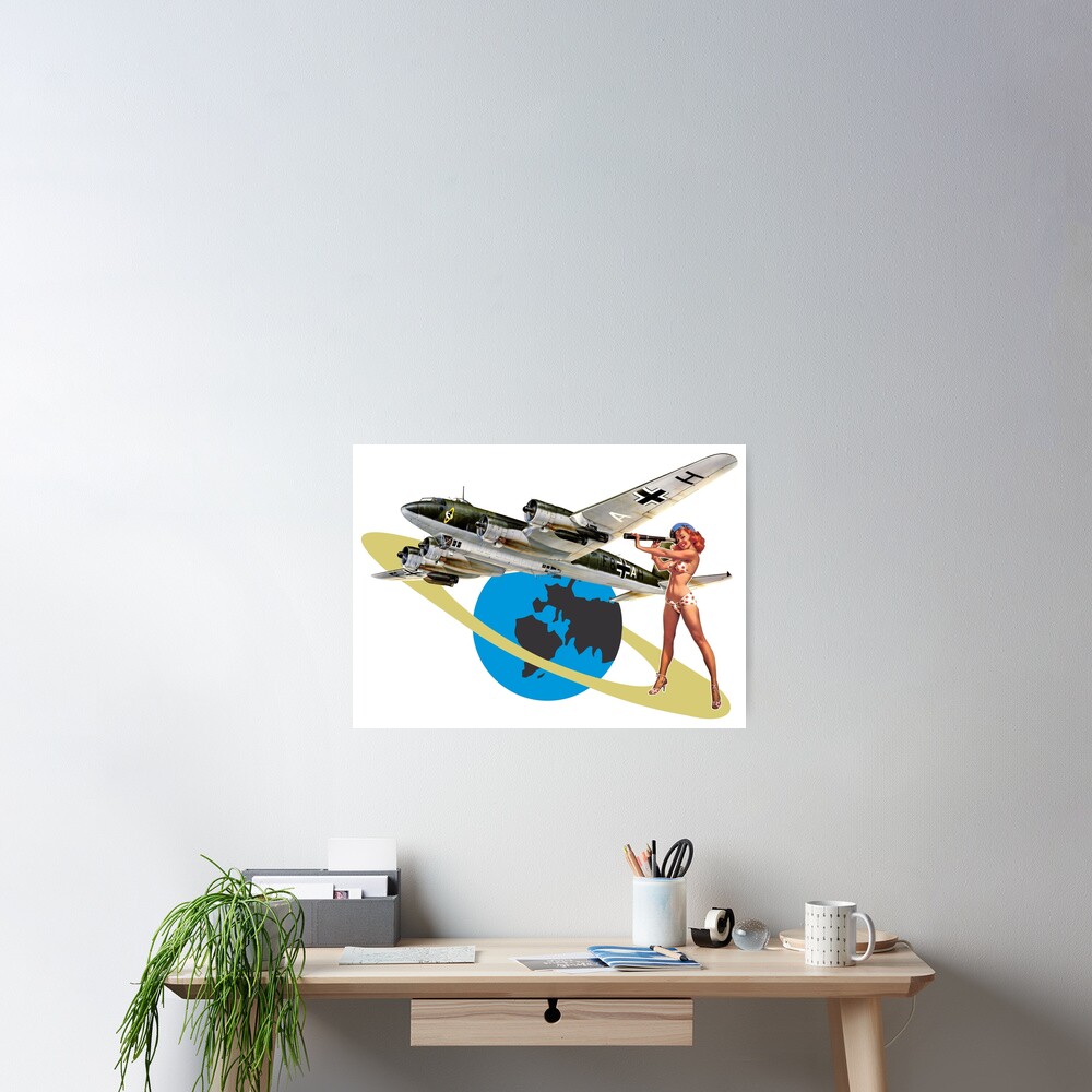 "Kampfgeschwader 40 - Luftwaffe Pin Up Maritime Patrol " Poster by ...