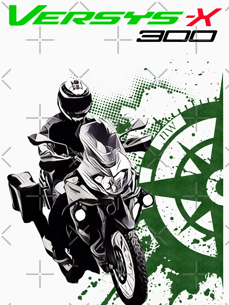 "Kawasaki Versys-X 300" T-shirt by Evomotoarte | Redbubble