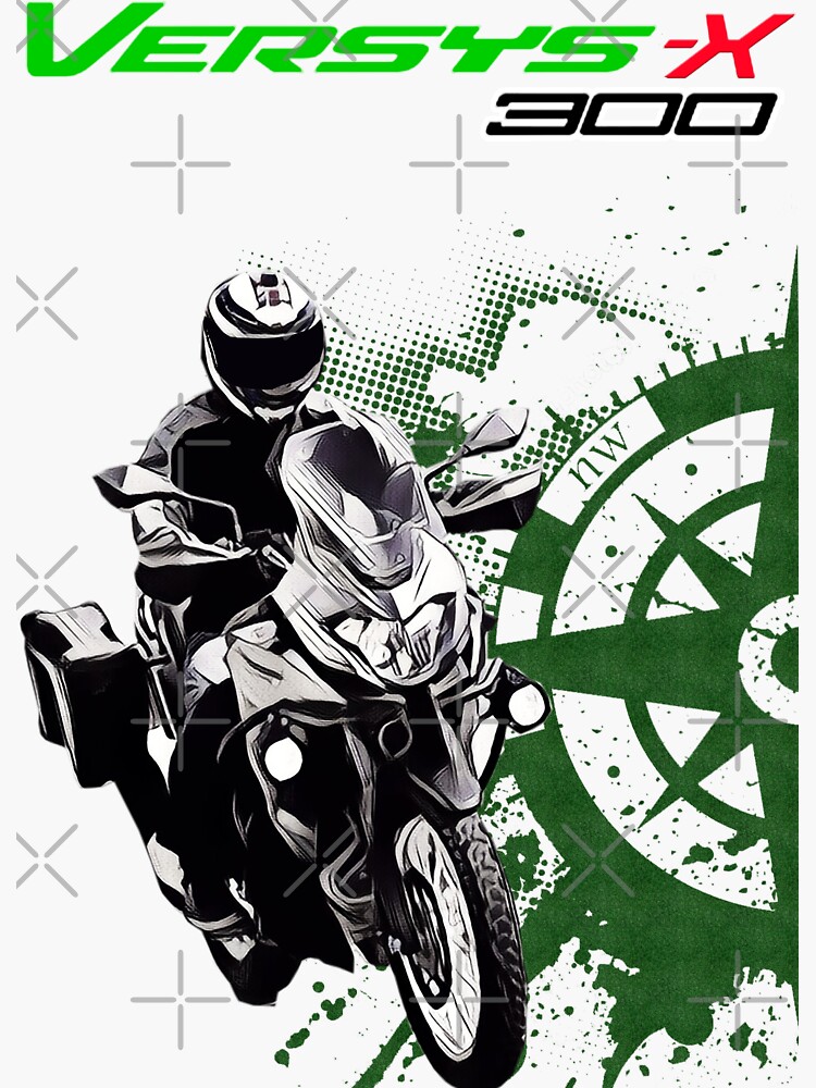 "Kawasaki Versys-X 300" Sticker von Evomotoarte | Redbubble